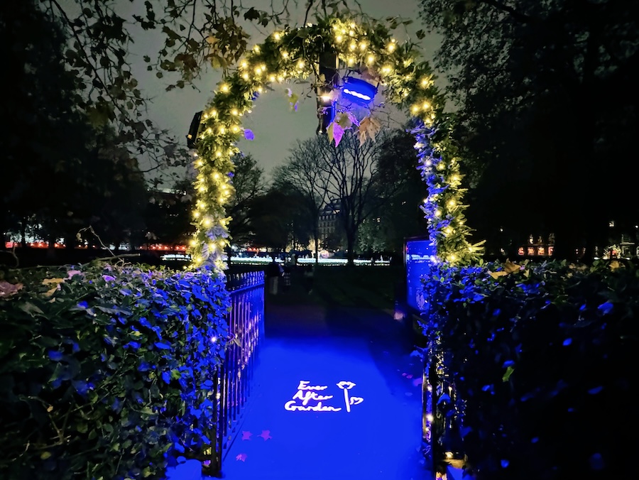 Grosvenor Square is Beautifully Lit Up with over 25,000 White Silk ...